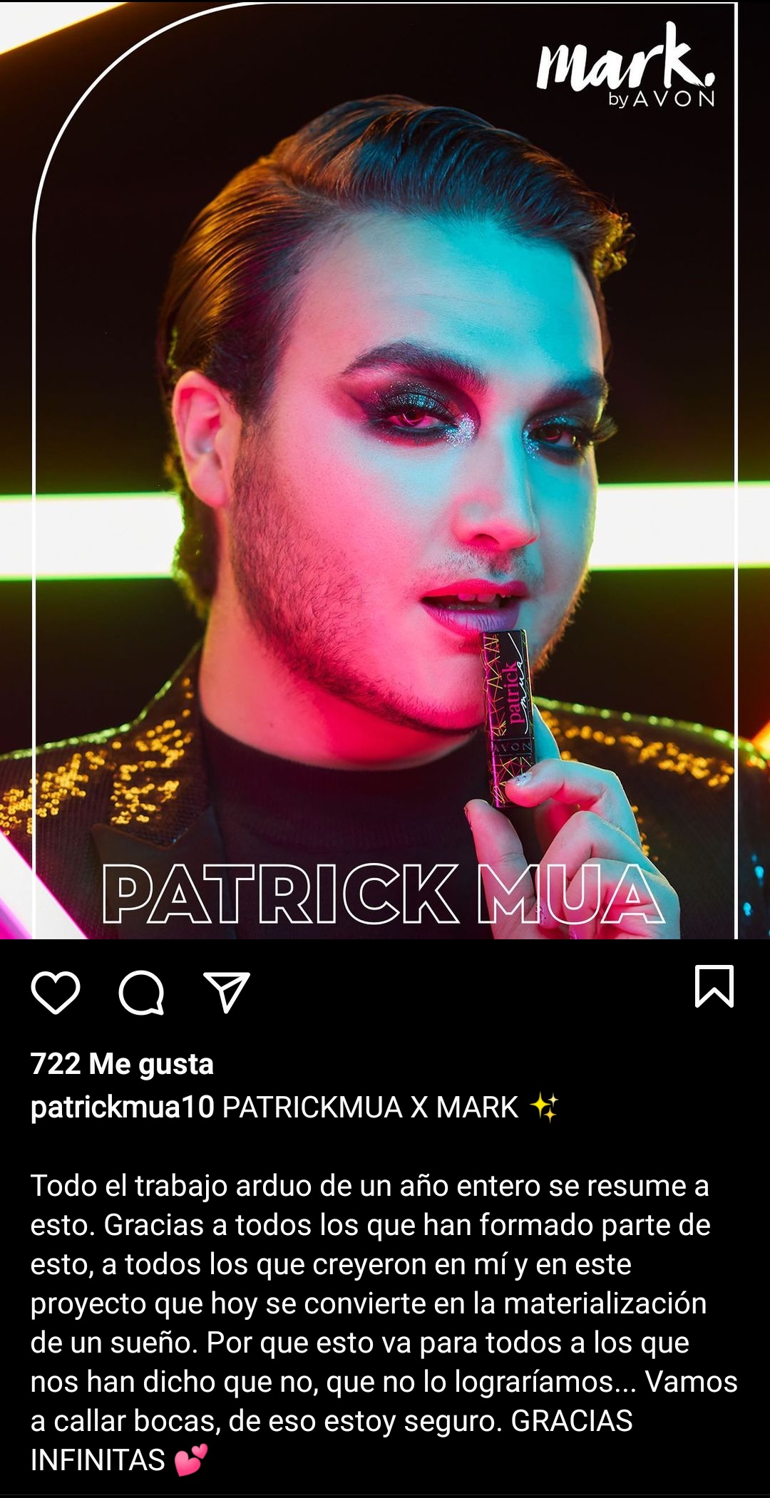 Patrick Mua es la nueva imagen de los labiales ‘Mark’ de Avon ...